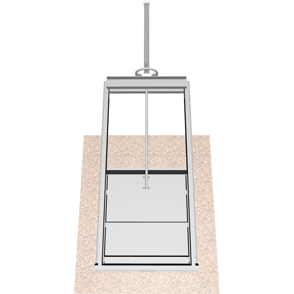 3D Model - 824 – Fully Sealed 820 Sluice Gate (Slide Gate) - Whipps ...